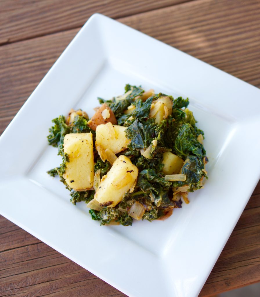 Tasty Potatoes and Kale - Nuts About Greens