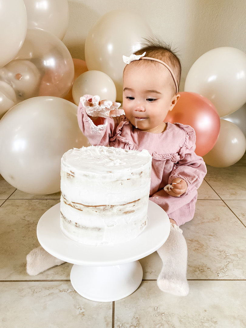 Healthy Baby Smash Cake (vegan, no sugar added) - Nuts About Greens