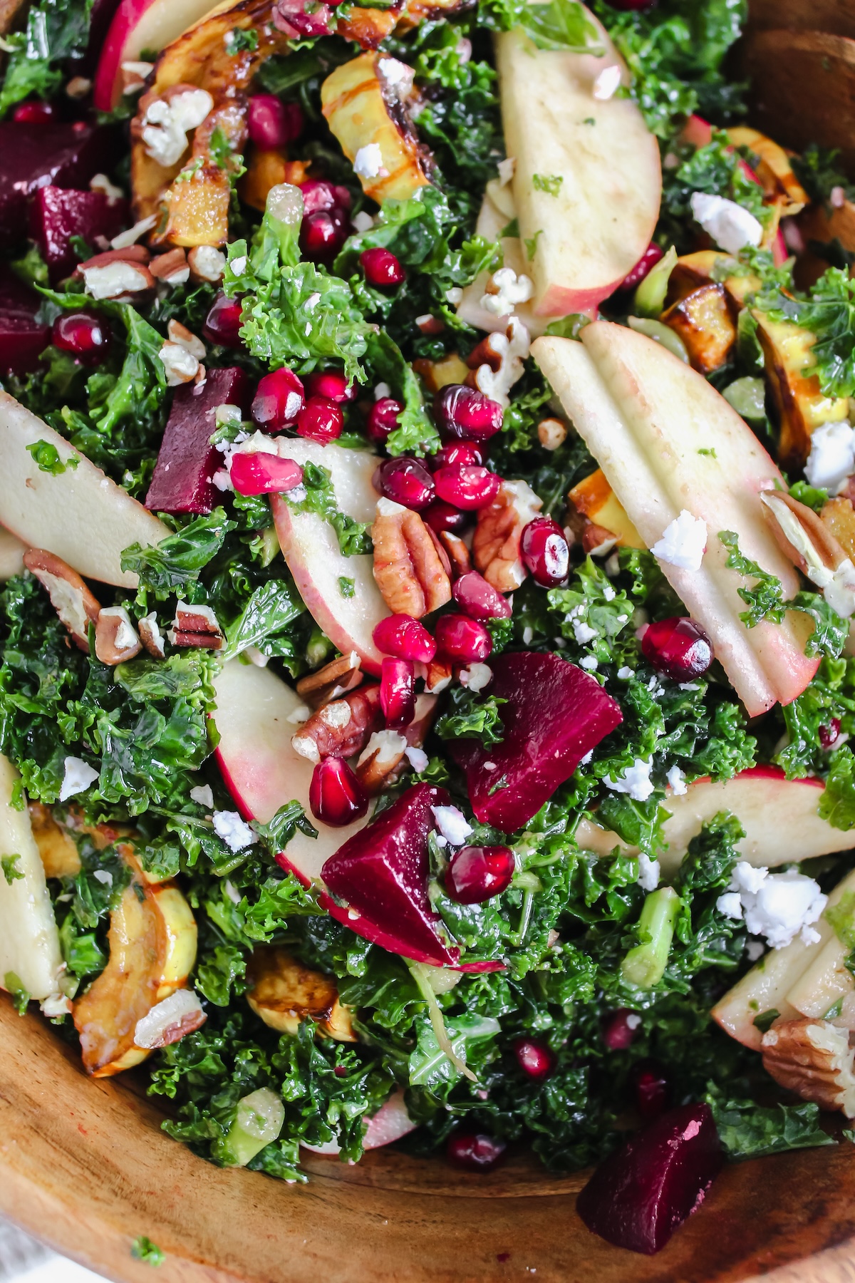 Fall Harvest Salad with Maple Balsamic Vinaigrette (vegan, gluten-free ...