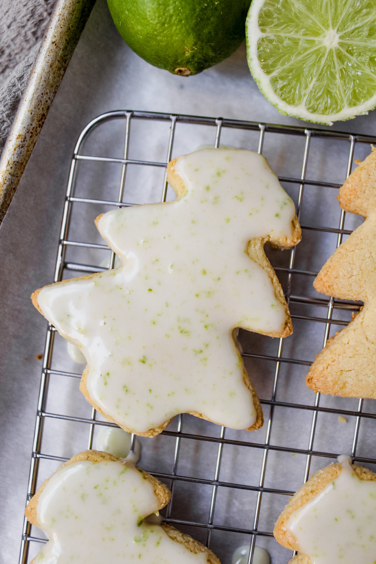Lime Shortbread Cookies (vegan, gluten-free) - Nuts About Greens