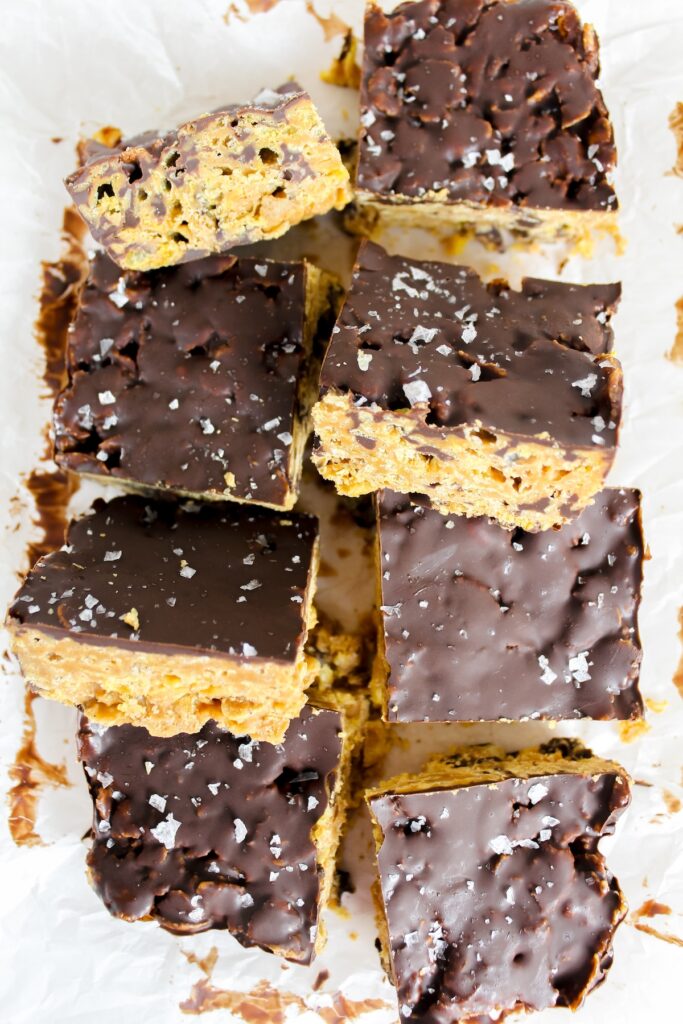 Chocolate Peanut Butter Protein Cornflake Bars (vegan, gluten-free ...